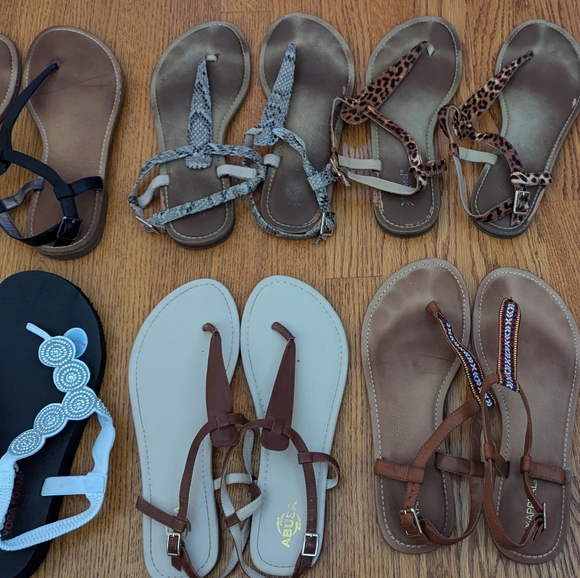 Xappeal | Shoes | T Strap Thong Sandal Bundle | Poshmark
